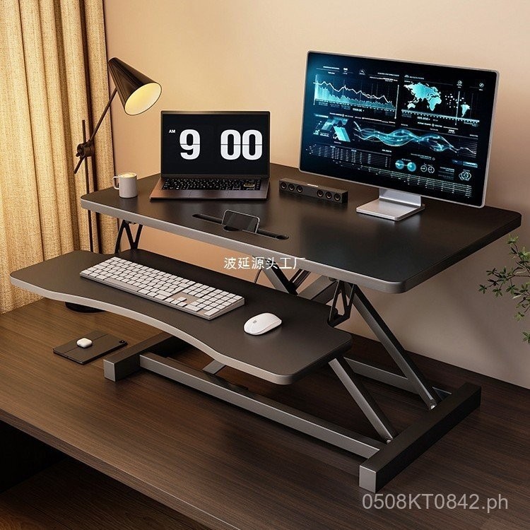 Standing Desk Home Desktop Computer Desk Adjustable Height Stand Laptop ...