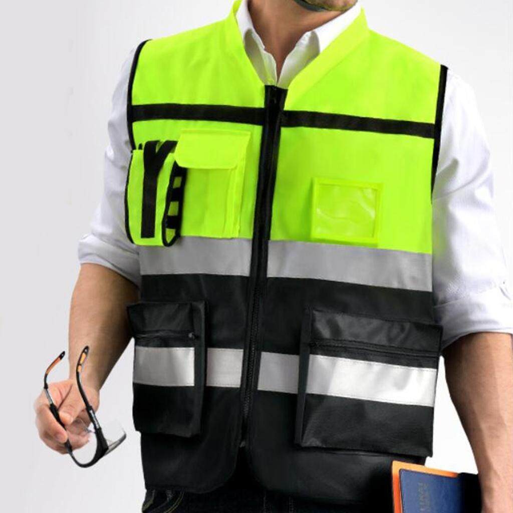 Reflective Safety Vest Driving Riding Jacket Worker Night Security ...