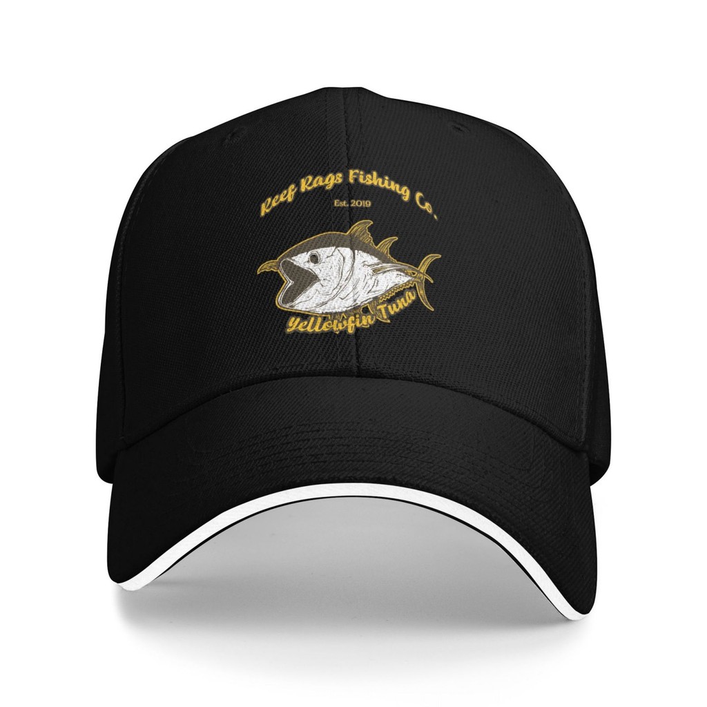 Reef Rags Yellowfin Tuna Deep Sea Saltwater Vintage Fishing Hot Print ...