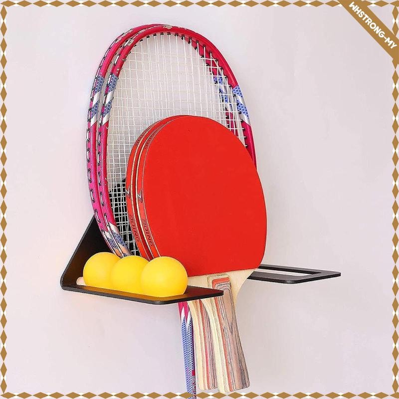[WhstrongMY] Pong Racket Organizer Metal Hanger Wall Rack Pong Storage ...