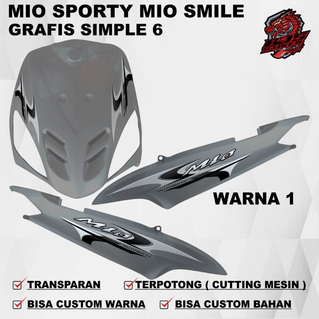 Yamaha mio sporty mio smile Striping Sticker with simple motif 6 ...
