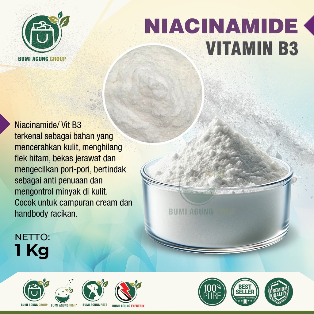 Niacinamide Ex Jubilant Ingrevia Vitamin B3 powder 1KG 1 kg | Shopee Philippines