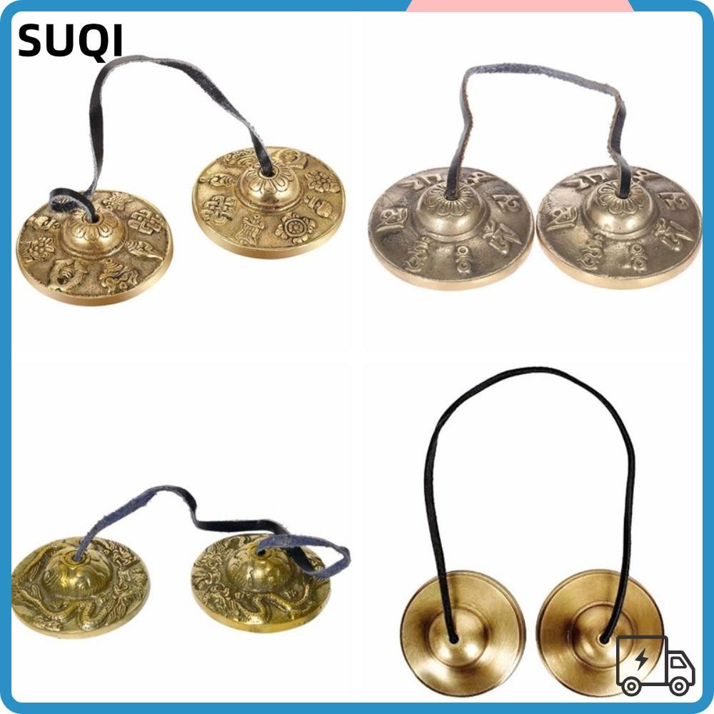 HI-SUQI Tingsha Cymbal Bell, Brass Handcrafted Tibetan Tingsha Cymbals ...