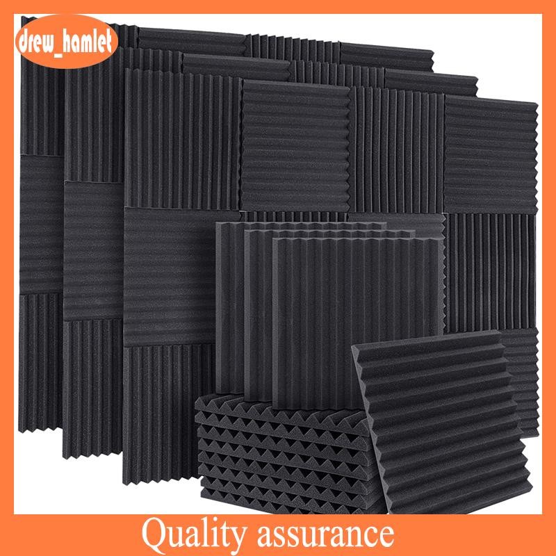 50Pcs Acoustic Soundproof Foam Sound Absorbing Panels Sound Insulation ...