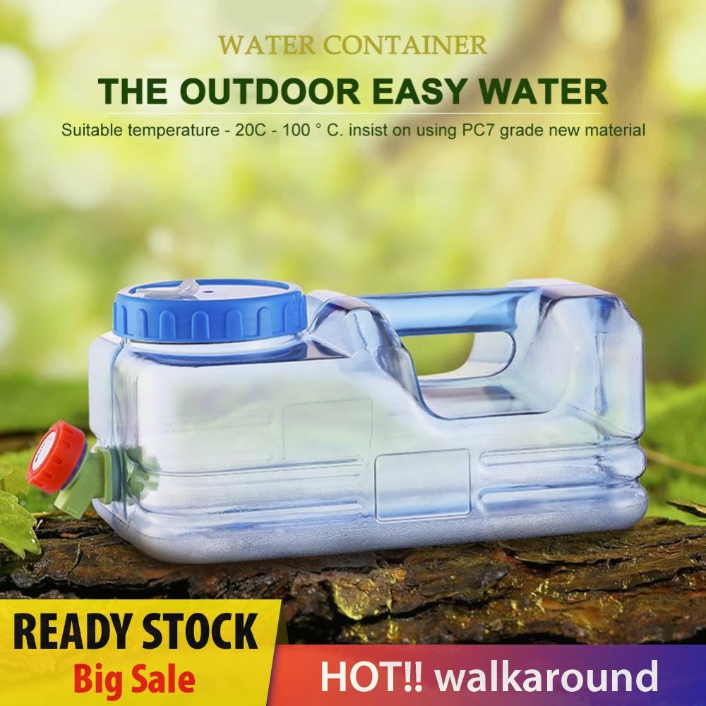10L Capacity Outdoor Water Bucket Portable Cube Water Tank Container ...