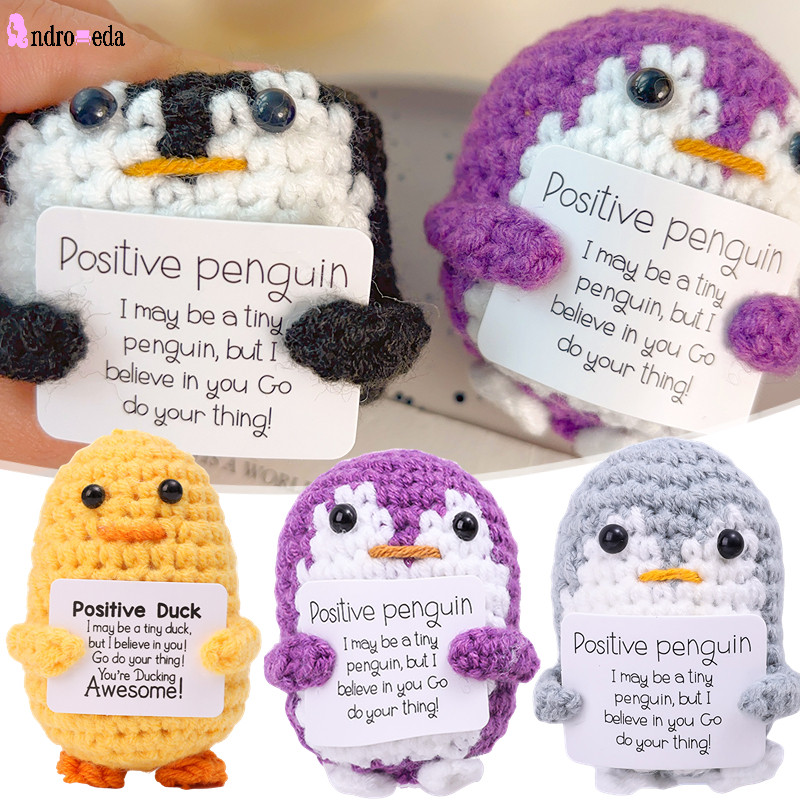 DIY Handwoven Positive Energy Penguin/Little Yellow Duck Ornaments Kids ...