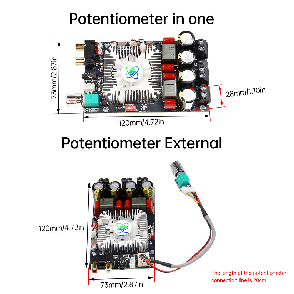Pcbfun XY-AP2202 Pure Rear Stage Amplifier Board TPA3251 High ...