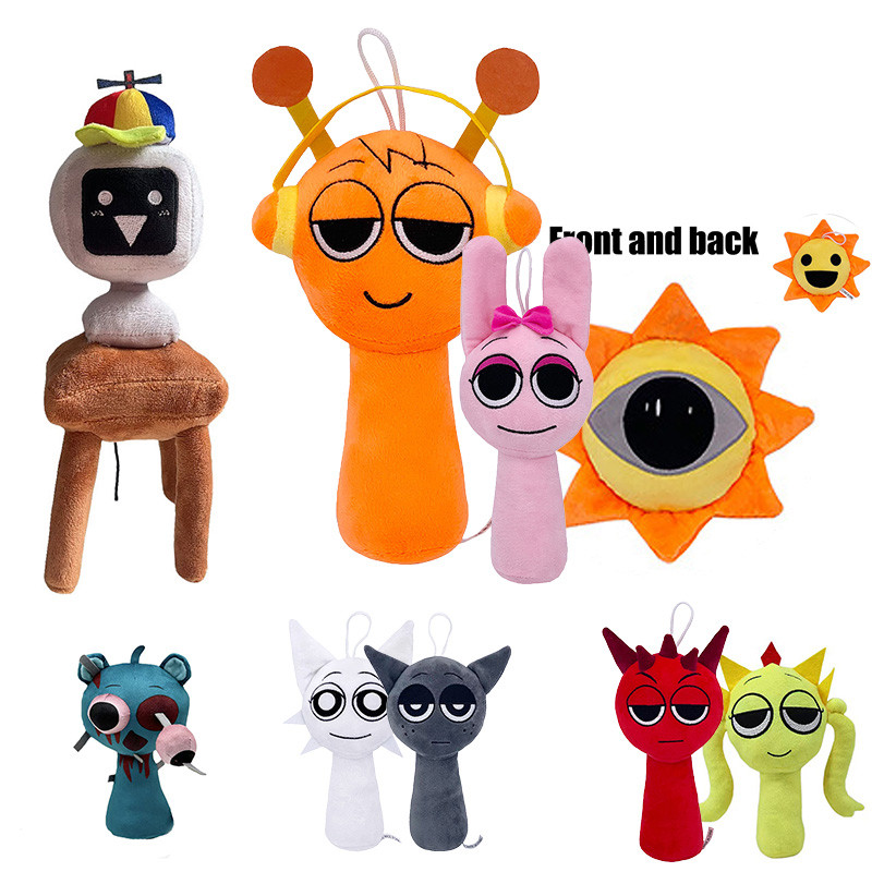 Steam Sprunki Plush Toy Sprunki Incredibox Game Stuffed Doll Bag ...