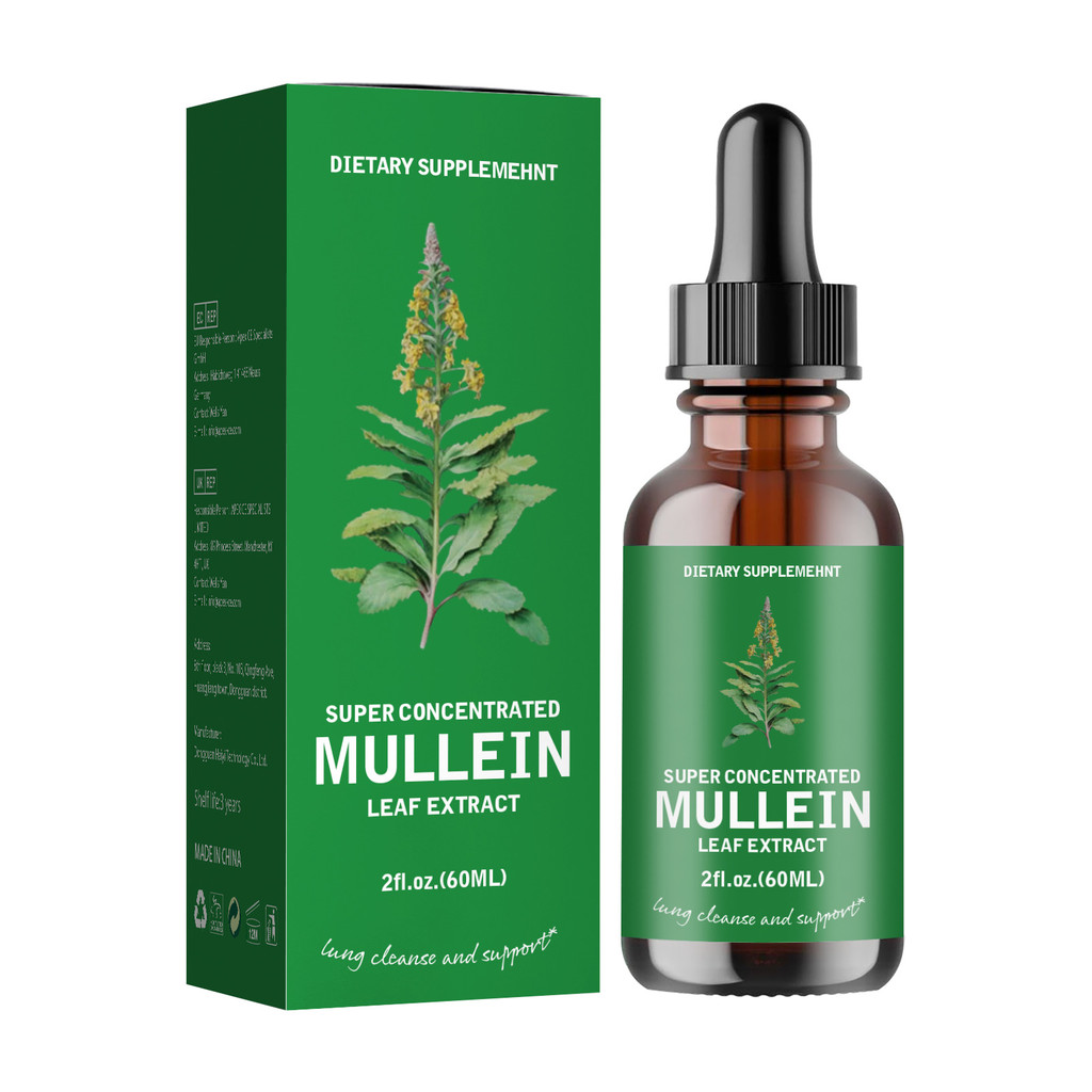 Mullein Drops for Lungs, Mullein Leaf Extract with Chlorophyll,Mullein ...