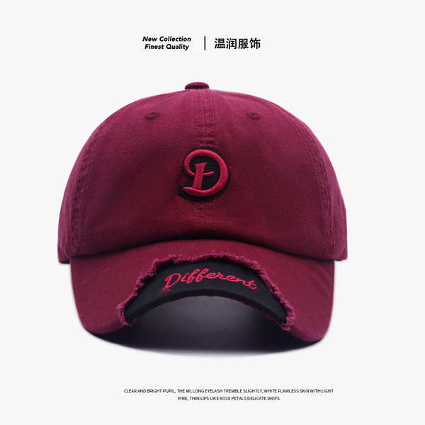 cap for woman aesthetic cap for woman vintage cap Korean version washed ...
