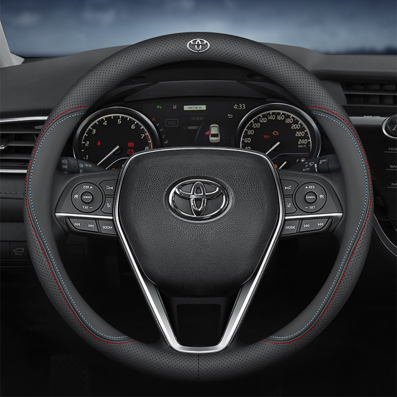 Toyota Steering Wheel Cover Leather For Vios Wigo Lnnova Rav4 Hiace ...
