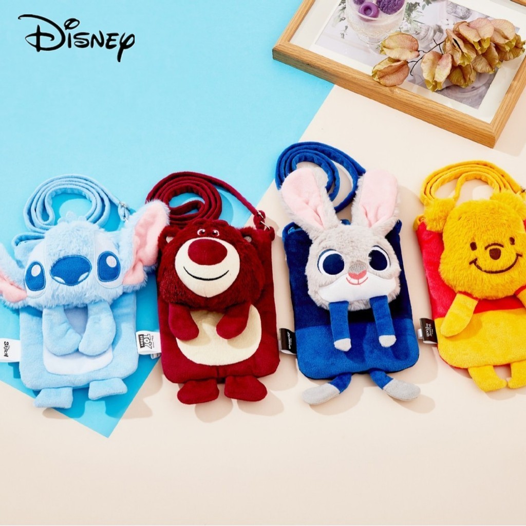 Disney Plush Earphone Keychain Lipstick Organizer Makeup Bag - Adorable ...