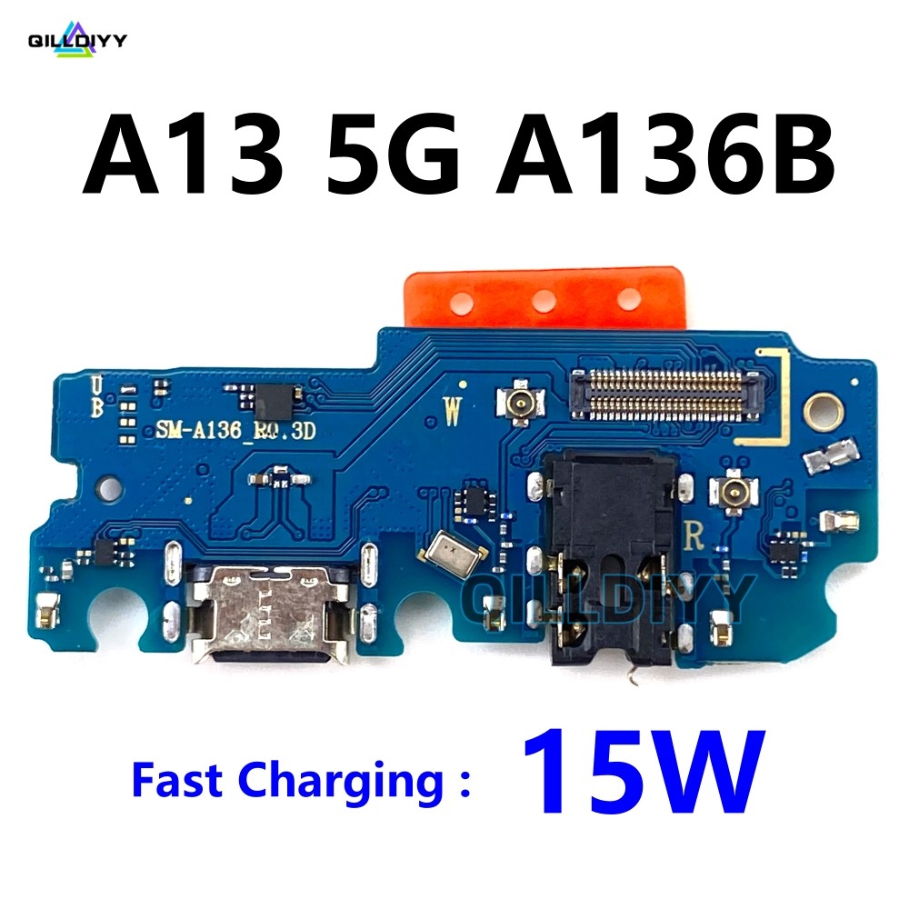 USB Dock Connector Charging Type C Port Flex Cable For Samsung Galaxy A13 5G A136B Charger Board ...