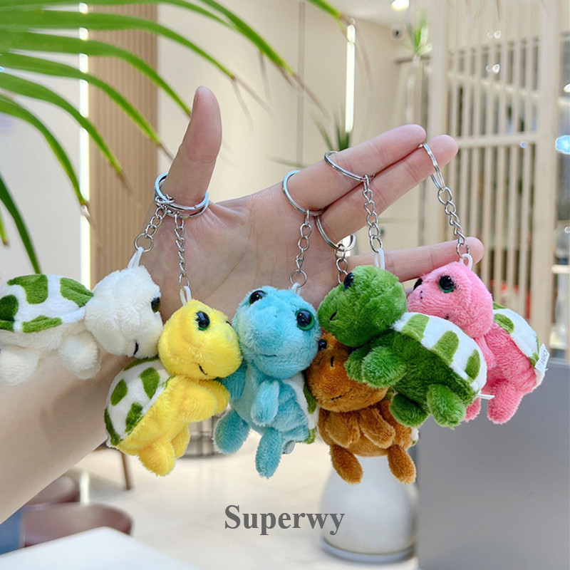 WY Turtle Plush Keychain, Plush Turtle PP Cotton Turtle Plush Pendant ...