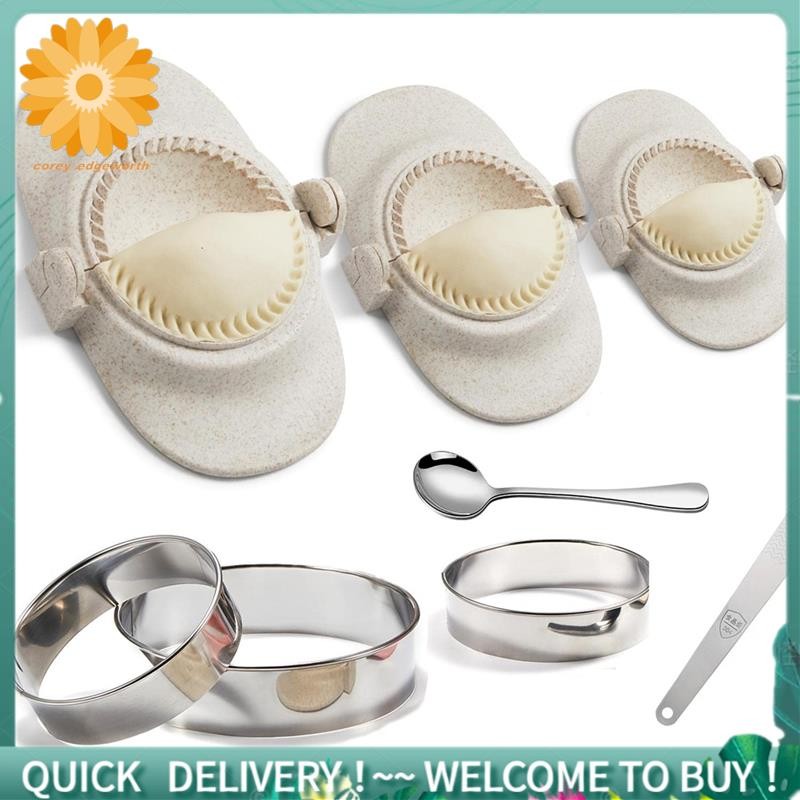 Empanada Maker Press, 6 Inch Extra Large Dumpling Maker Set with Dough ...