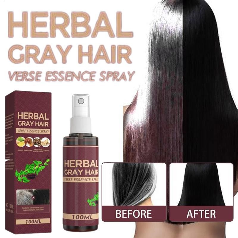 100Ml Hair Darkening Spray Anti White Herbal Hair Scalp Hair Follicle ...