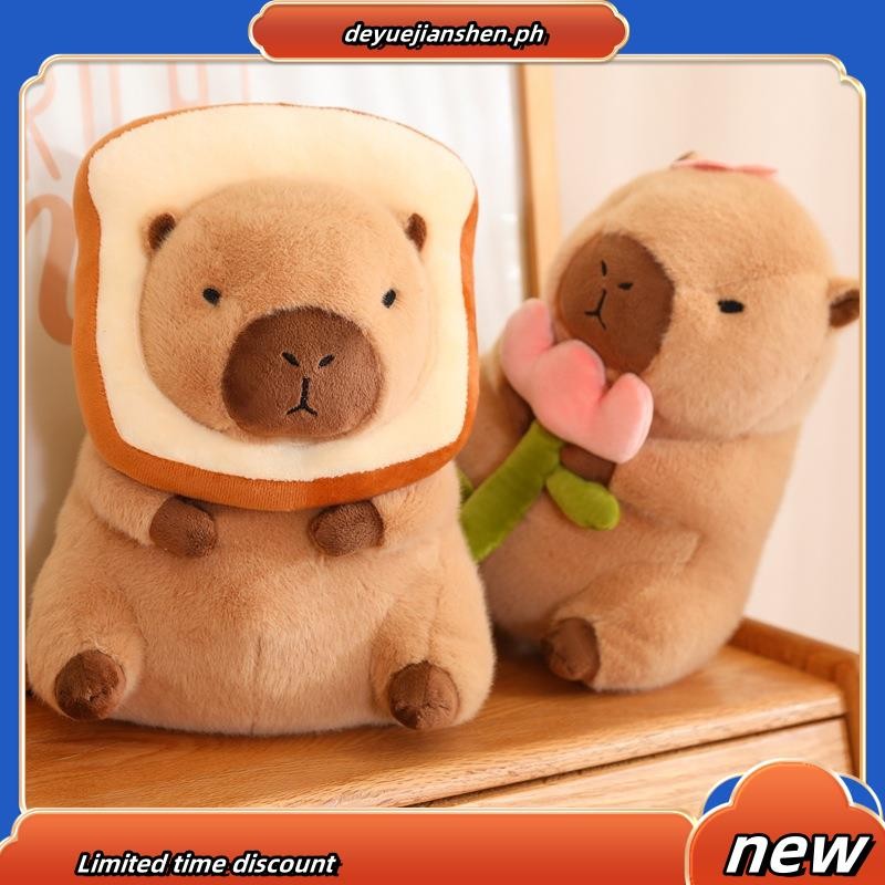 Or7v Toast Bread Kapibara Doll Cute Capybara Plush Toy Dolphin Door ...