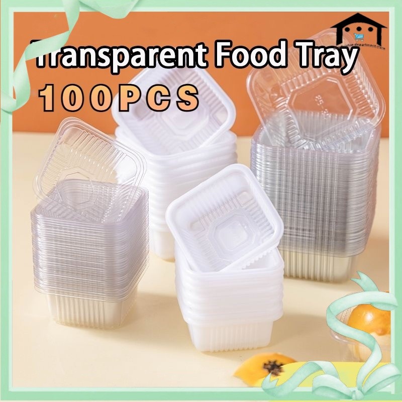 00PCS Clear Mooncake TRAY Transparent Mooncake Tray Pastry Dessert ...
