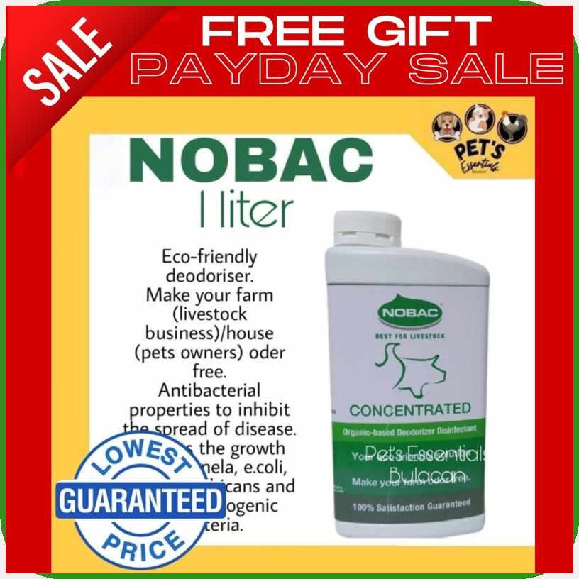 NOBAC{ZFOrganic-Based-YDeodorizer-lDisinfectant-C1L | Shopee Philippines
