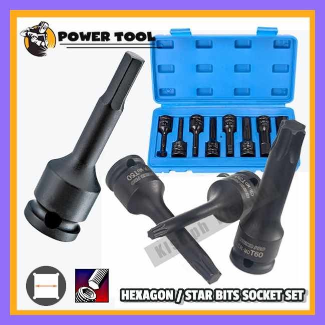 1/2#Jy]Driver:Ix|5-19mmU-Impactc-Allens-KeyC-ToolE-Poweri-Tool Bit ...