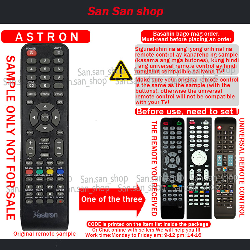 Universal remote control for astron smart tv remote With cursor ...