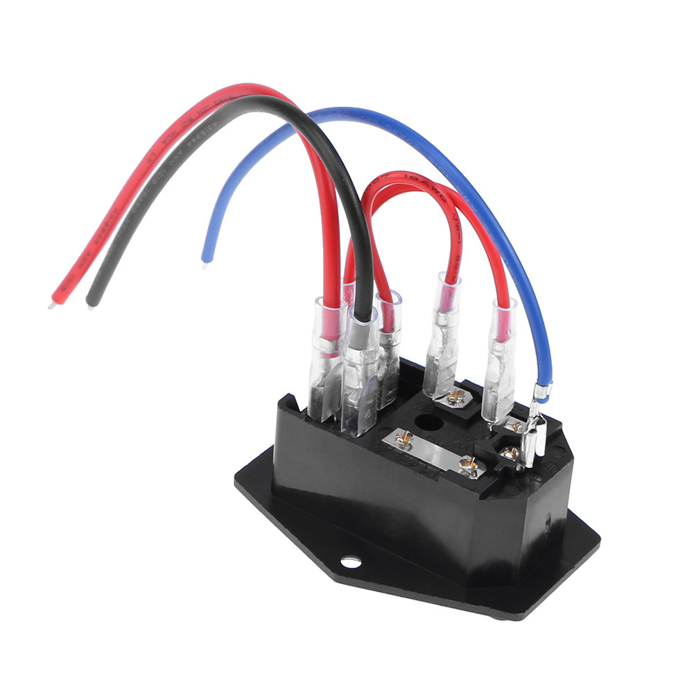 10A 220V/110V Fuse Switch Black Power Outlet Corrosion Preventive for ...