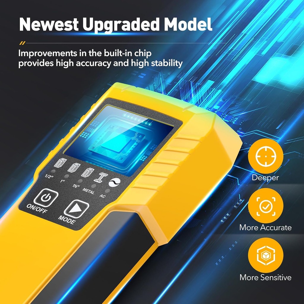 Stud Finder Wall Scanner Detector - 5 in 1 Electronic Wall Wood Metal ...