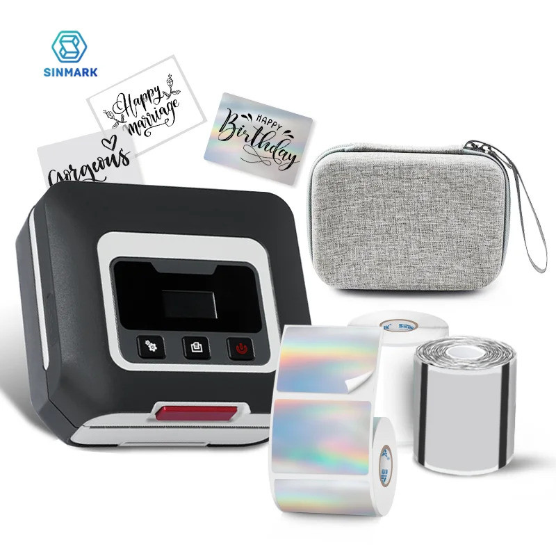 SINMARK SK35 Portable Printer With Labels Self-adhesive Label Printer ...