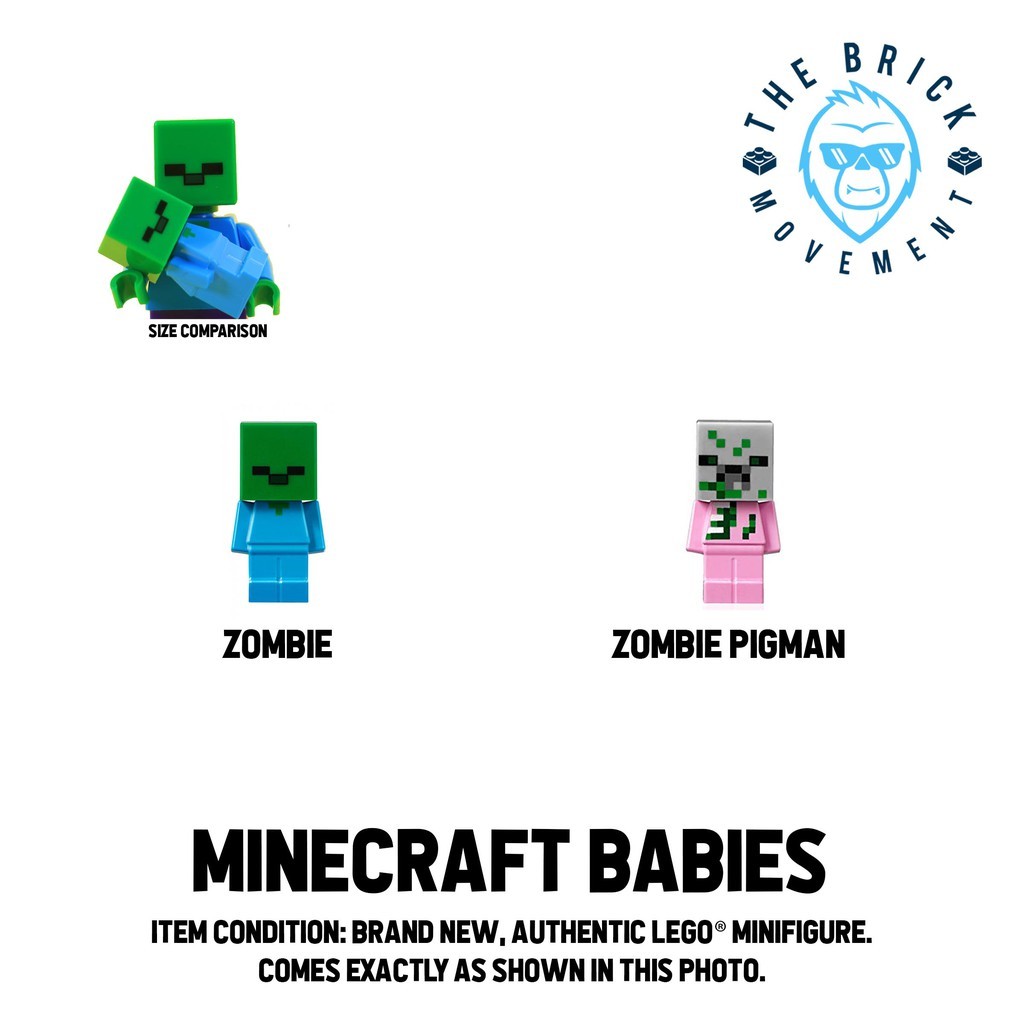 Minecraft Baby Zombie / Baby Zombie Pigman Minifigures | Shopee Philippines