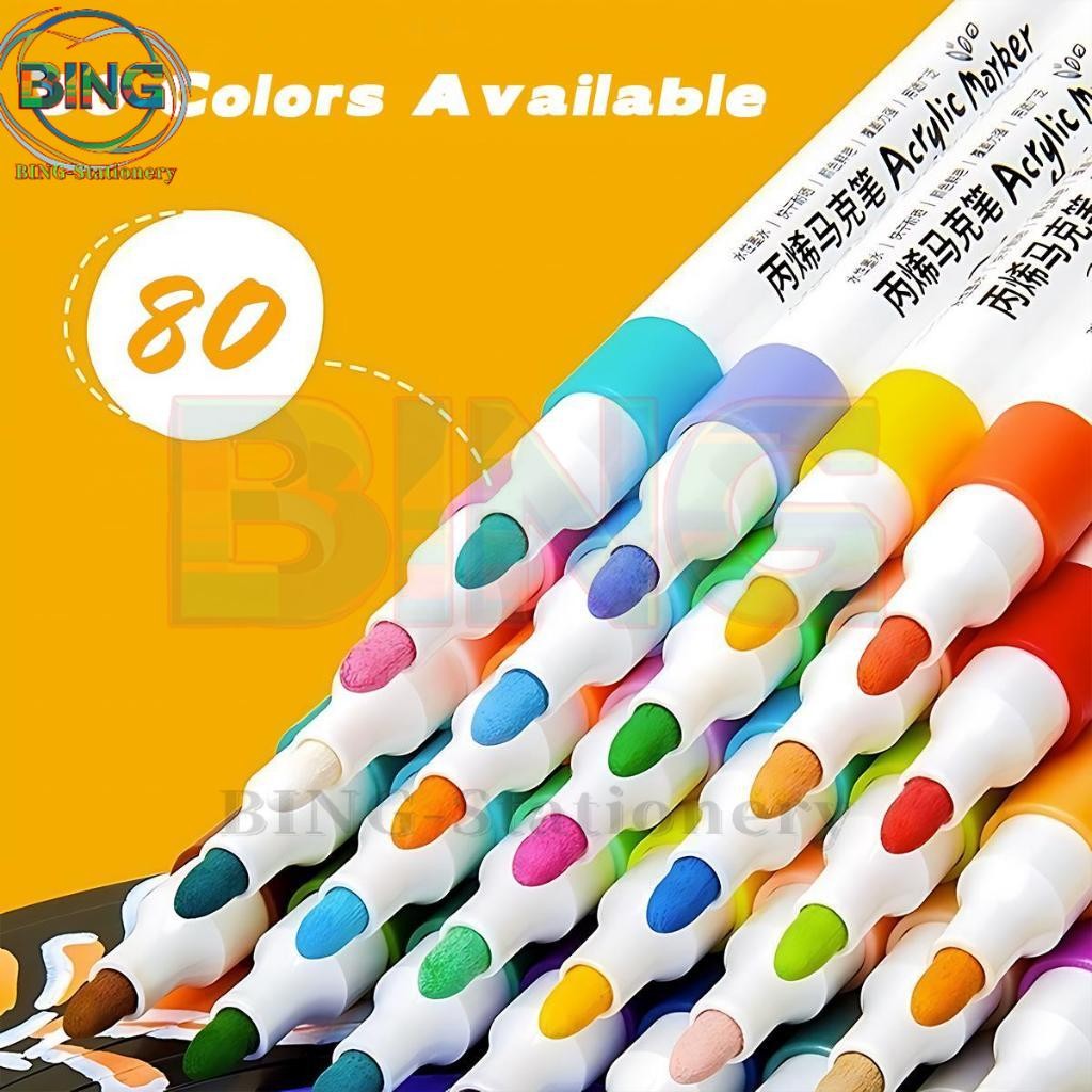 Acrylic Marker Pen Set Color Marker Set Colored Pen color pen Coloring ...