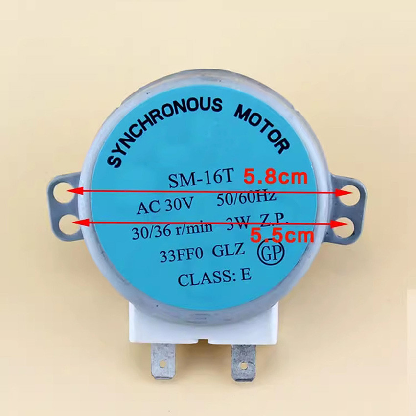 Replacement SM-16T AC30V 3W Microwave Oven Synchronous Motor Flat Shaft ...