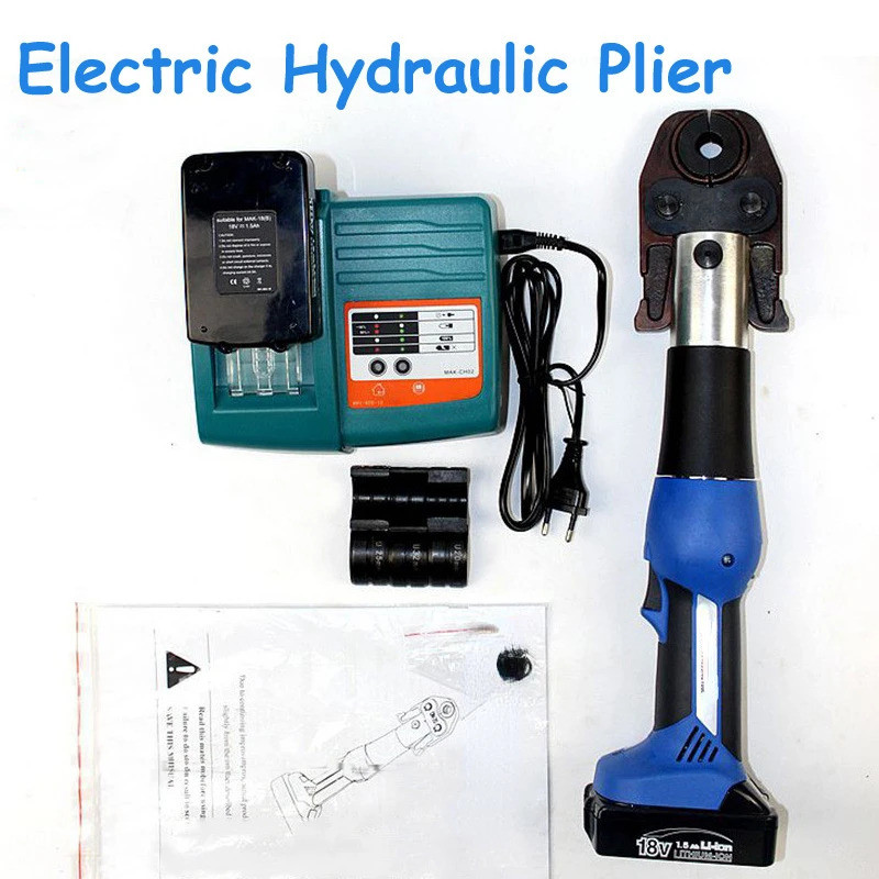 Rechargeable Electric Plier Hydraulic Pressure Pipe Wrench PEX Battery ...