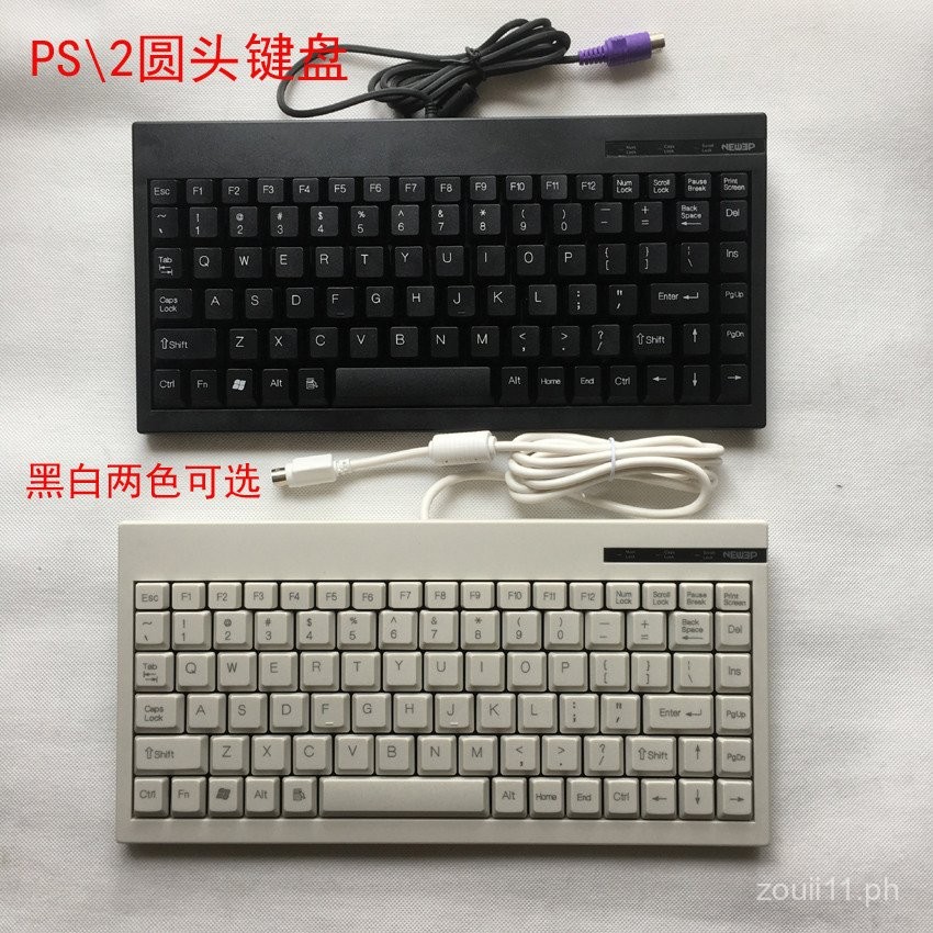 PS2Round Head Mini Keyboard88Keyboard for Desktop and Laptop Computers ...