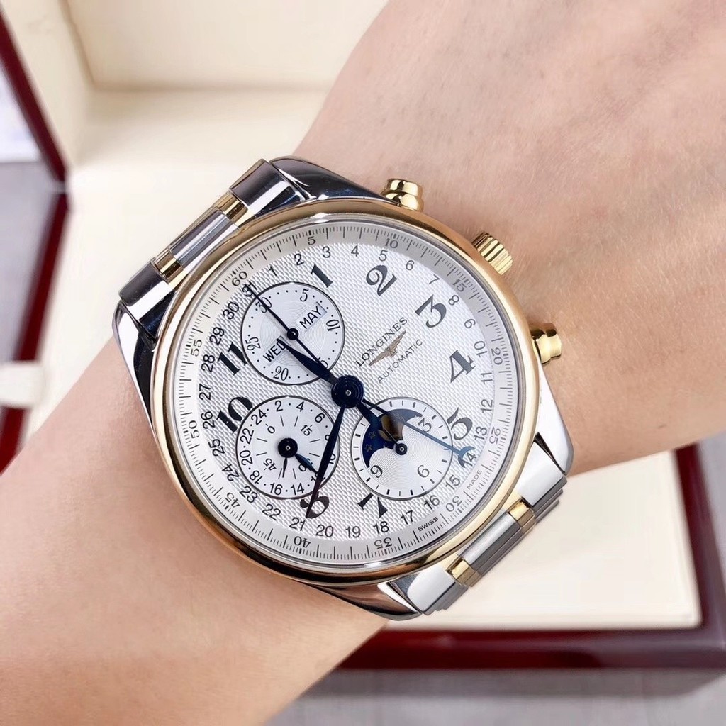 Longines Longines Longines-Watch Making Traditional-Calendar-Moon Phase ...