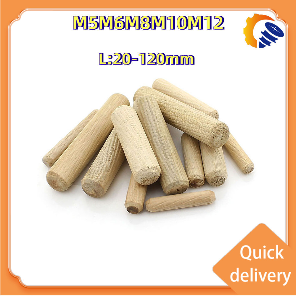 [ZY02-XS] M5m6m8m10m12 Round Wood Pin Small Cork Wood Block Wood Stick ...
