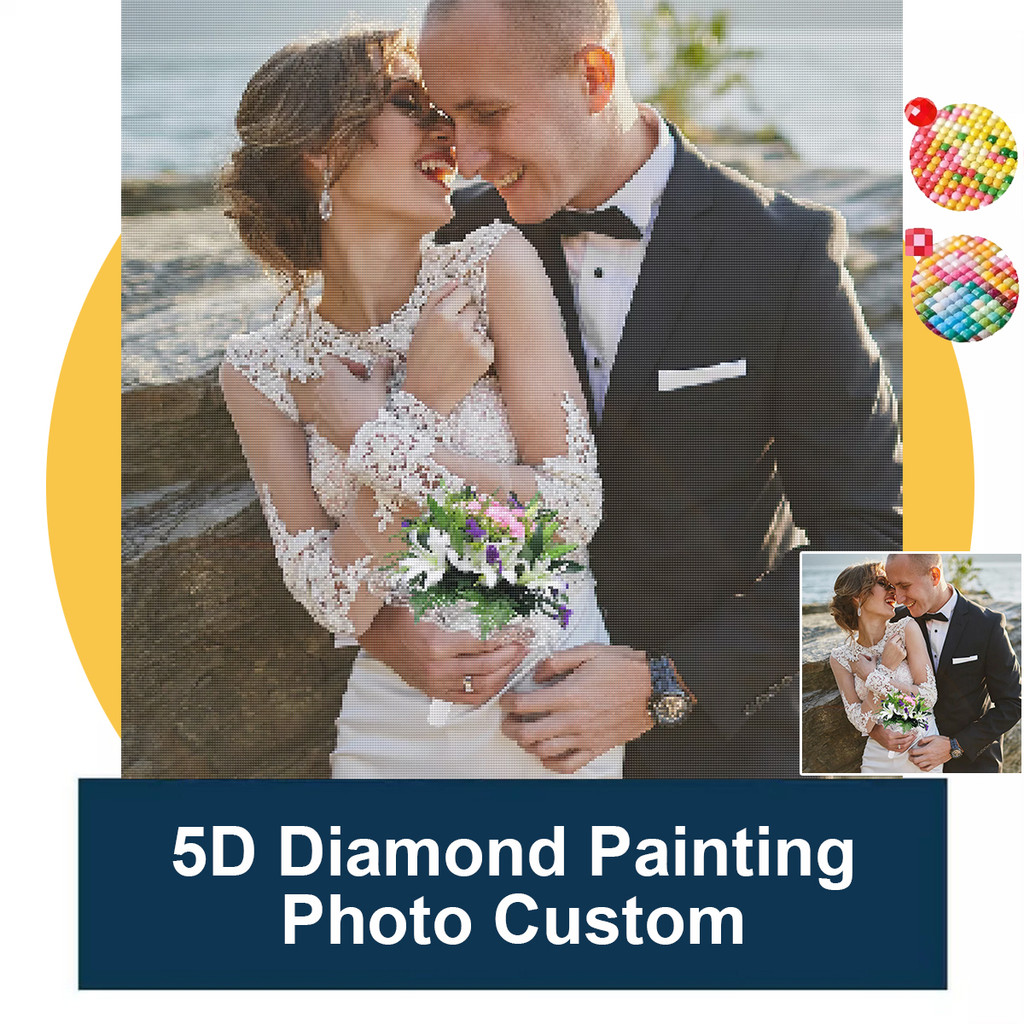 Drofe 5D Custom Diamond Art Painting, DIY Personalized Diamond Art ...