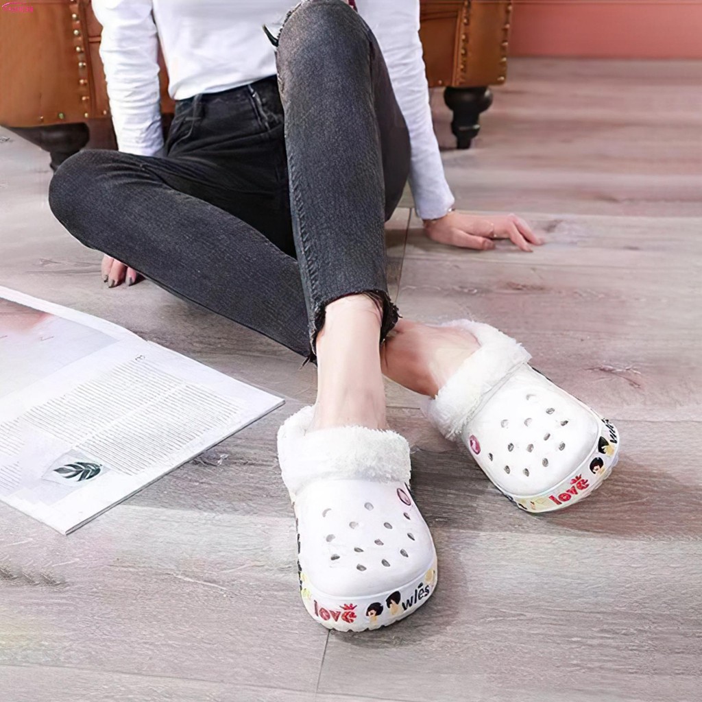 Washable Furry Clogs Hole Shoes Liners Clogs Replacement Removable ...