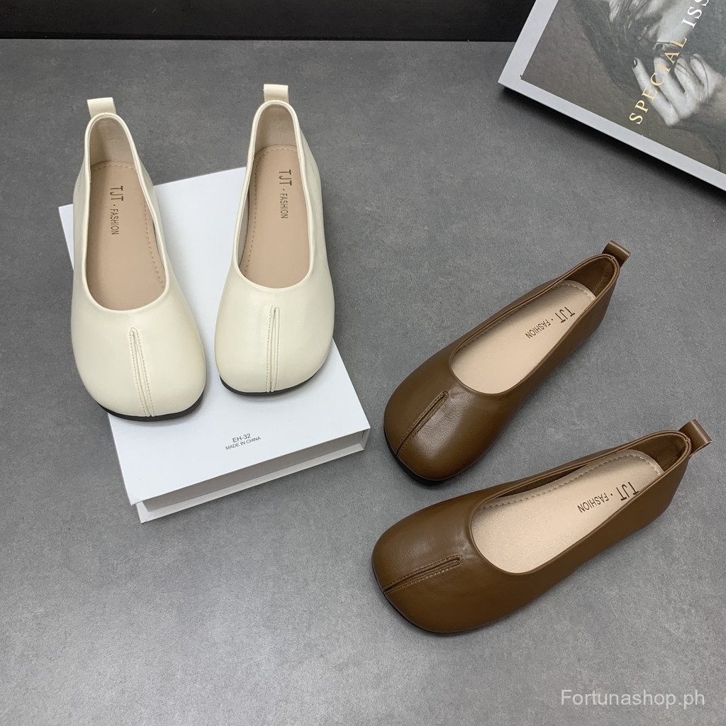 Niche Design Low-Cut Split Toe Hoof Shoes for Women2024Spring New Retro ...