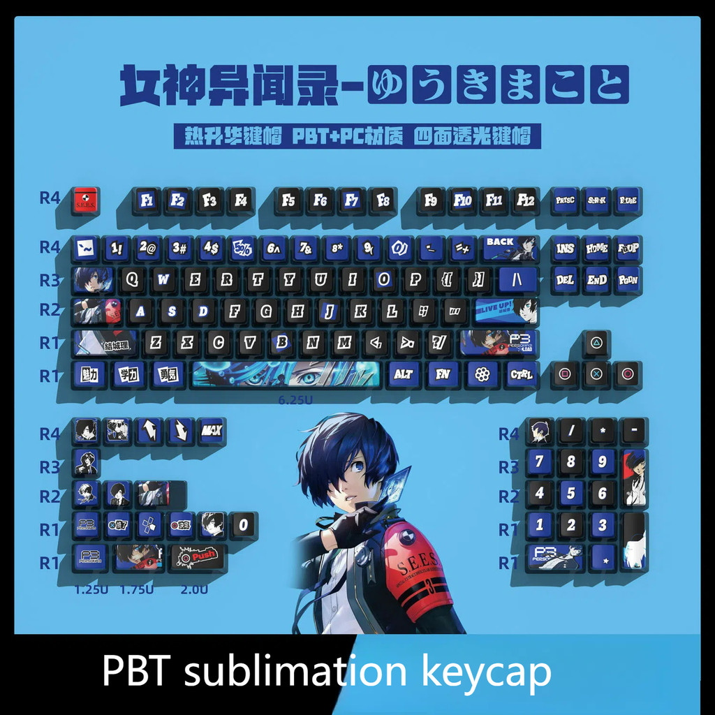 Secret Agent Keycap Persona Recording City Theory All Five-Sided ...