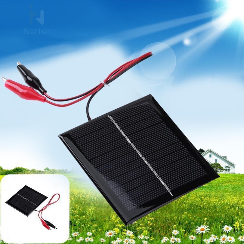 Mini 5.5V 1W Solar Cell Polycrystalline Solar Panel System DIY Battery ...
