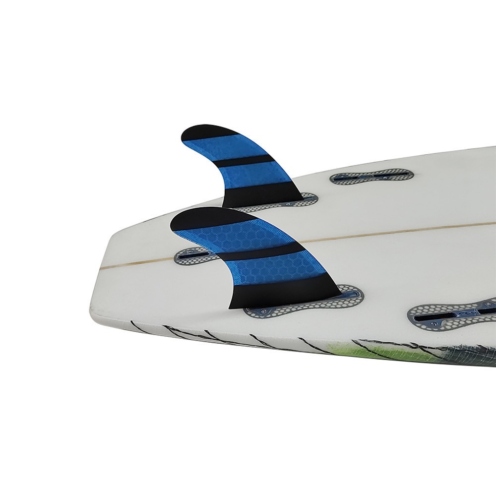 ☚UPSURF FCS 2 Twin Fins Set Surfboard Rear Fins Honeycomb Fiber Surfing ...