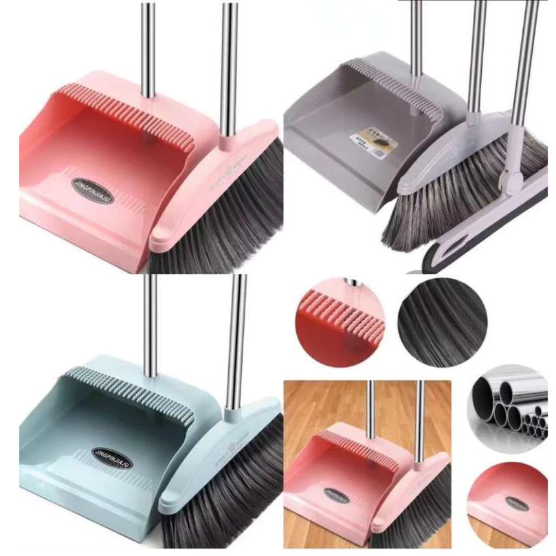 Broom and Dust Pan Set Household Mop Cleaning Outdoor Indoor Walis ...