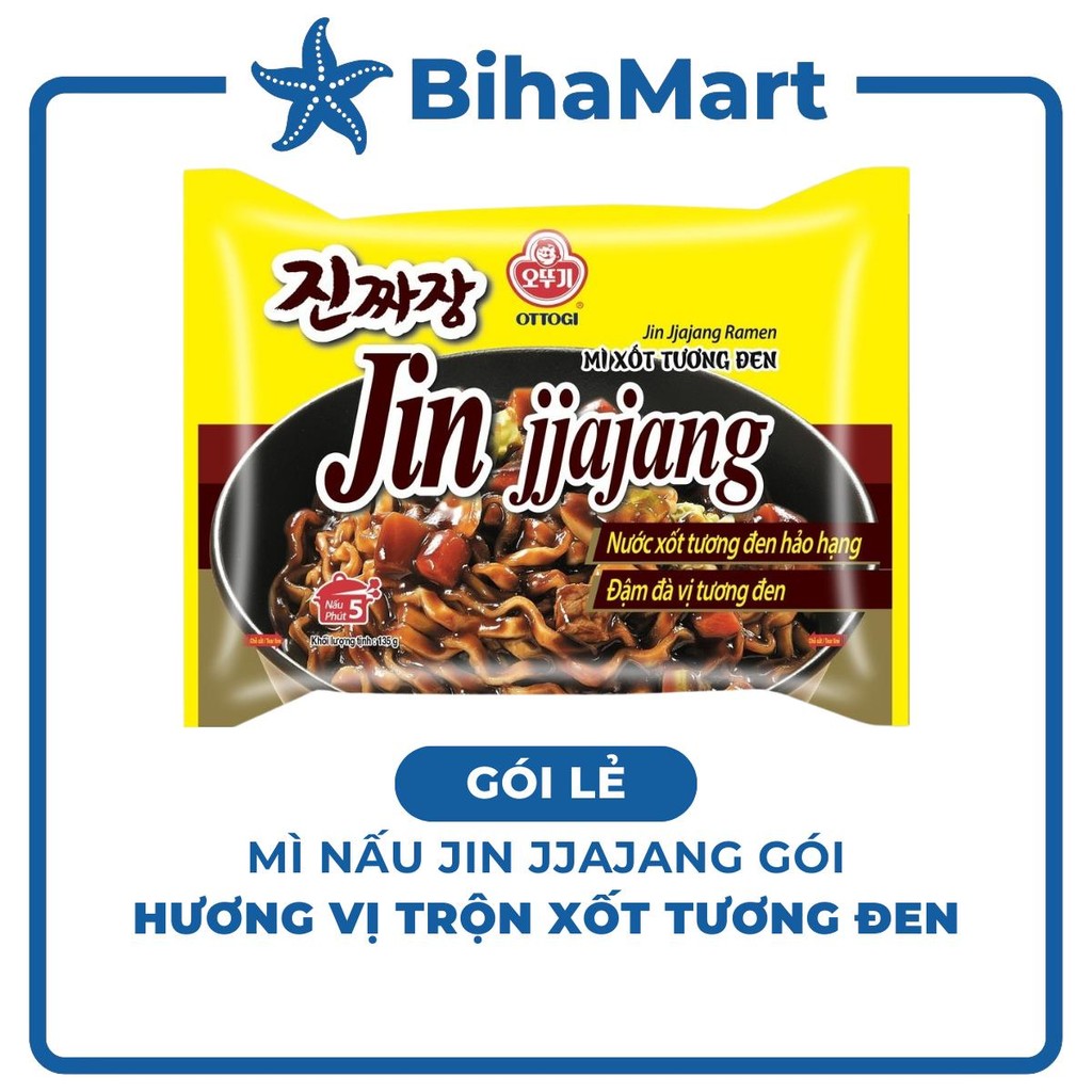 [RETAIL PACKAGE] - OTTOGI - Jin Jjajang noodles mixed with black bean ...
