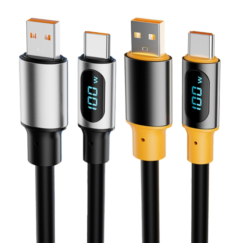 USB to Type C Charging Wire PD100W Fast Charging Cord Data Cable ...