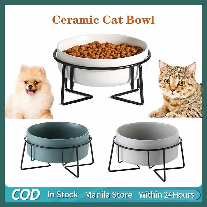 Ceramic:s Bowls]t.Pet#M/Feeding$l/Bowl$R/with$I/Metal$Oo/Stand Cat ...