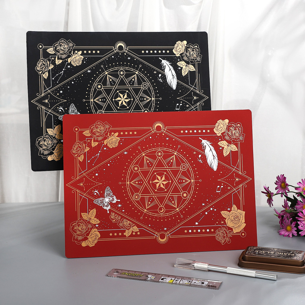 JIANWU Magic Circle Pattern PVC Engraved Pocket Pad Journal Material ...