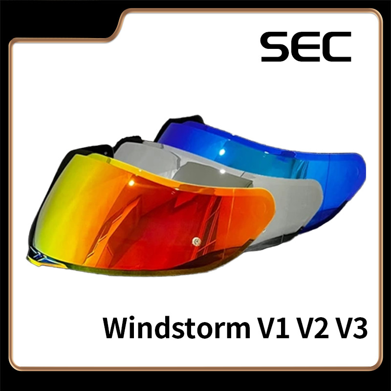 [ReadyStock]SEC Visor Lens SEC Whirlwind Windstorm V1 V2 V3 Challenger ...