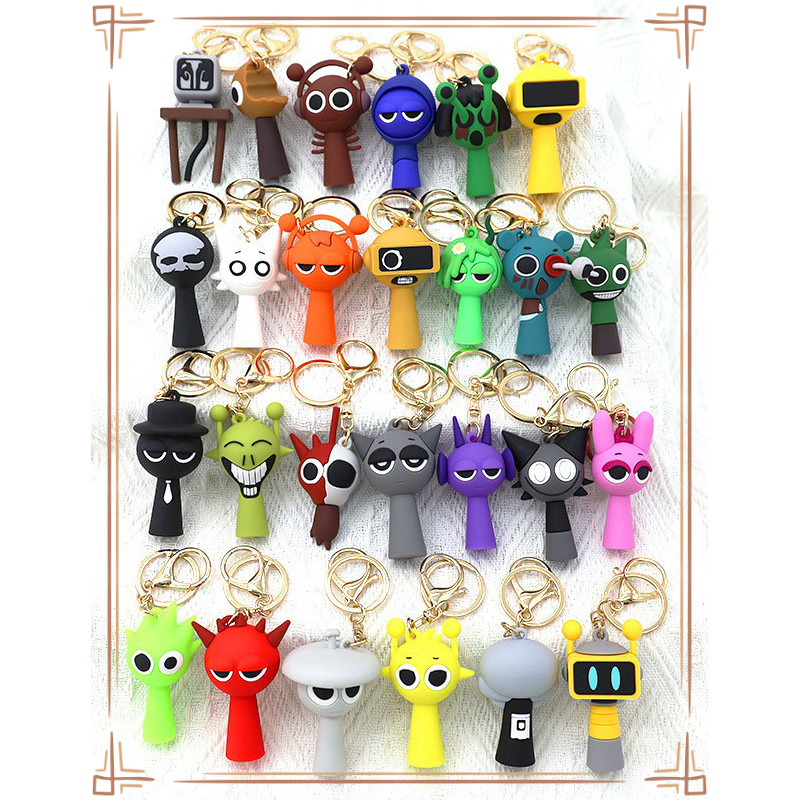 new Sprunki Incredibox Sprunki Keychain Sprunki Pendant Gift For Kids ...