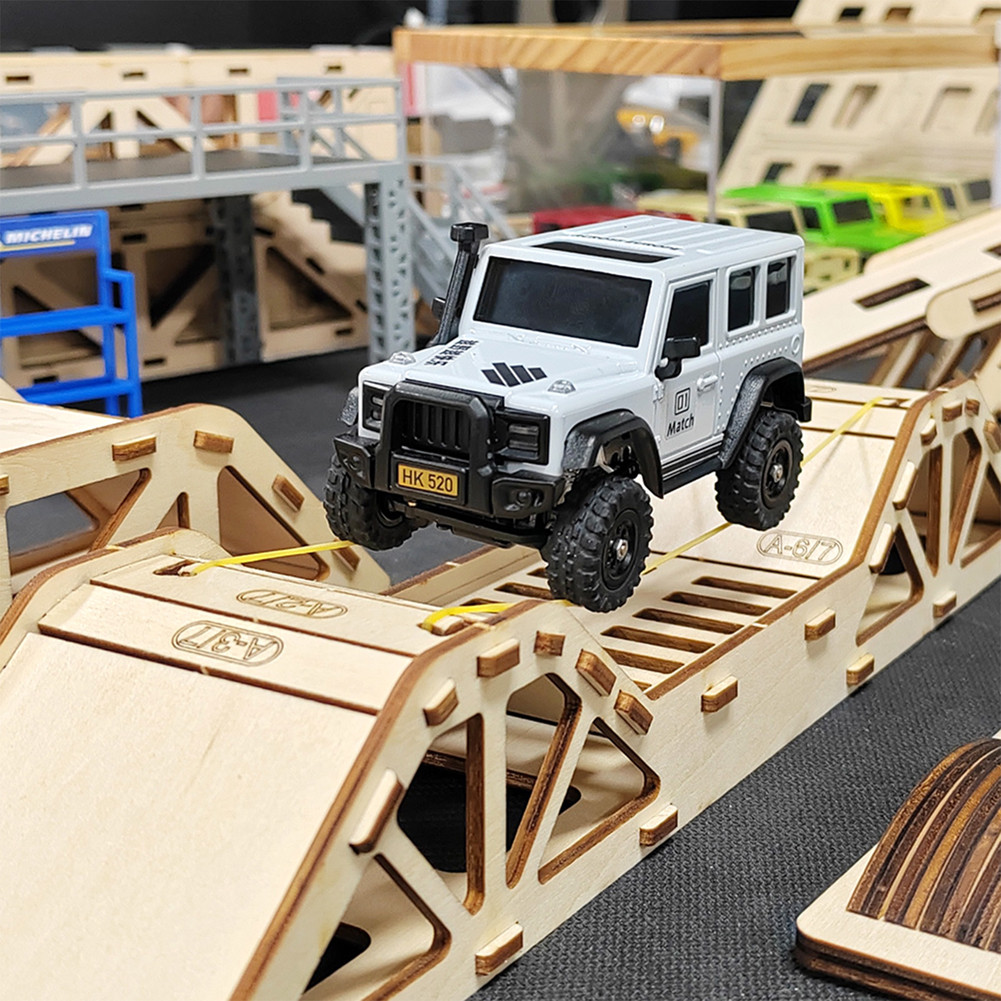 RC Wooden Bridge Off Road Obstacle for LDARC X43 M58 1/43 Scale RC ...