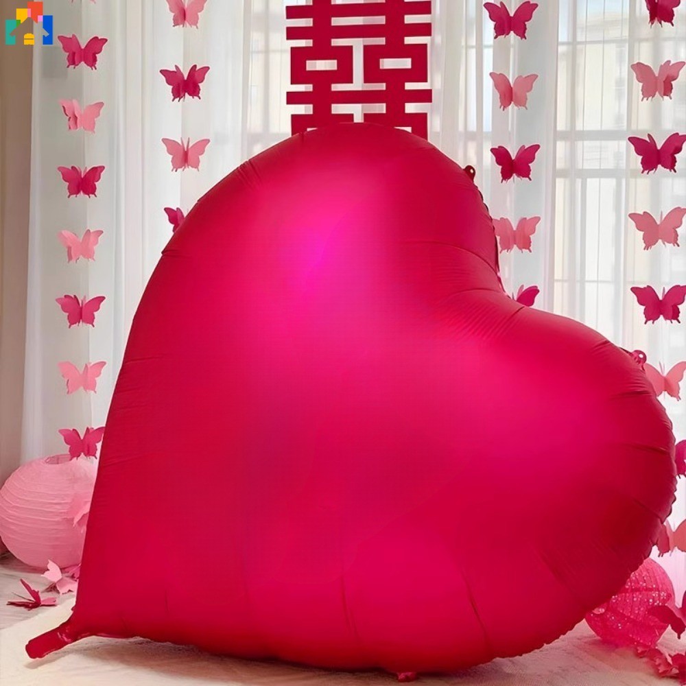 63Inches Heart Shaped Aluminum Film Balloon for Propose Party ...